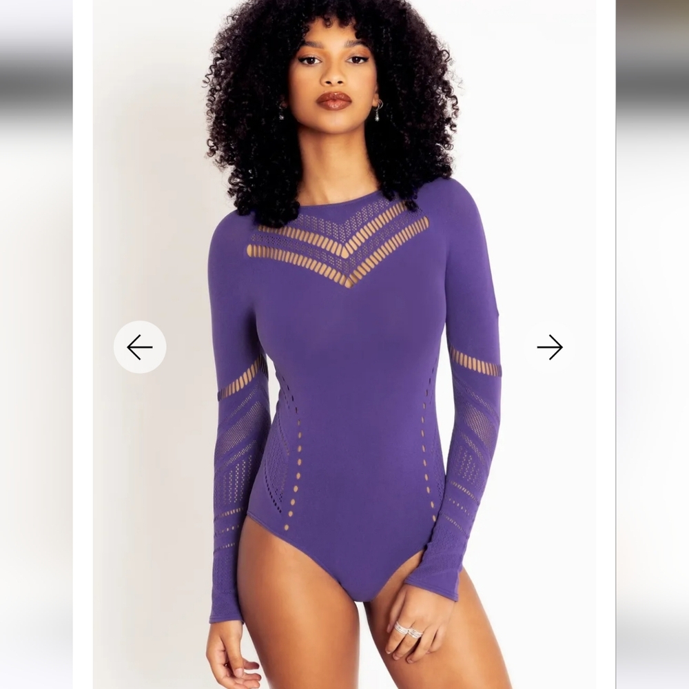 Blackmilk Mega Sassy Nation Purple Bodysuit Limited Gem